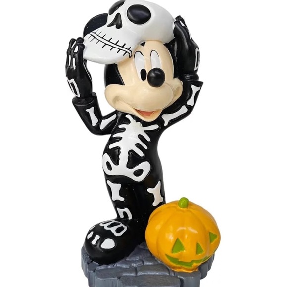 Disney | Holiday | New Disney Mickey Mouse Skeleton Costume Statue ...